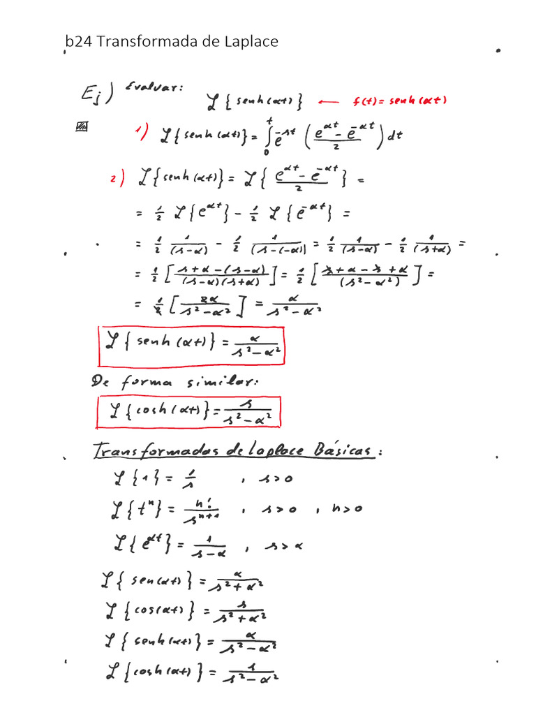 b24 Transformada de Laplace | PDF