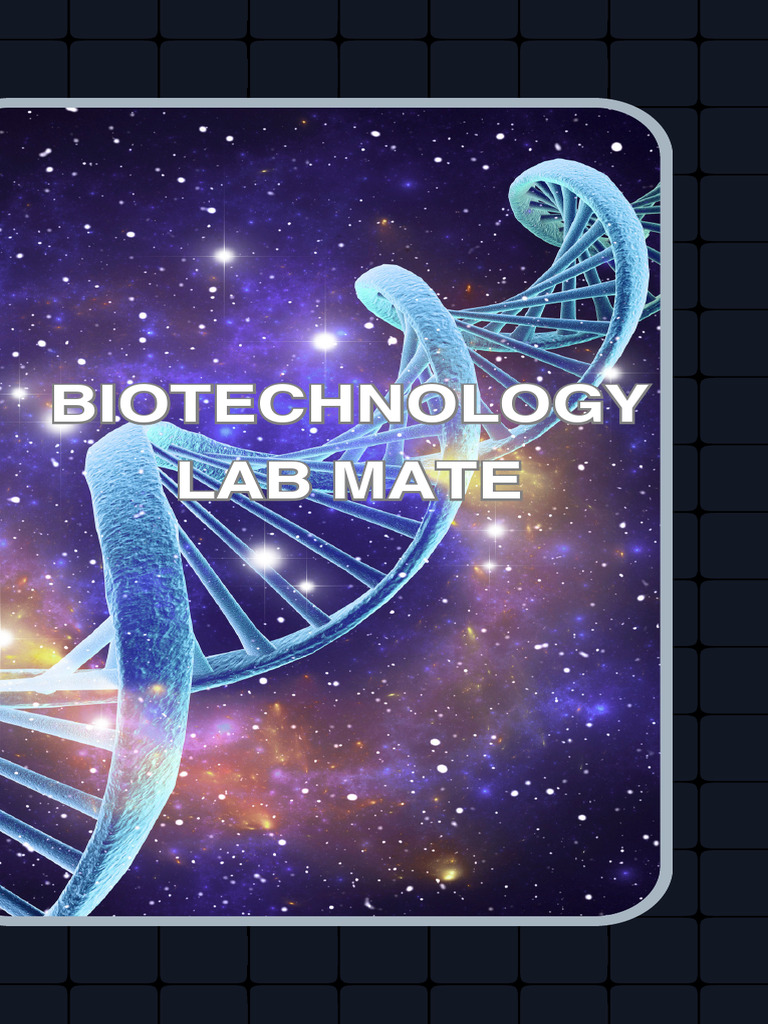 Biotechnology Lab Mate | PDF