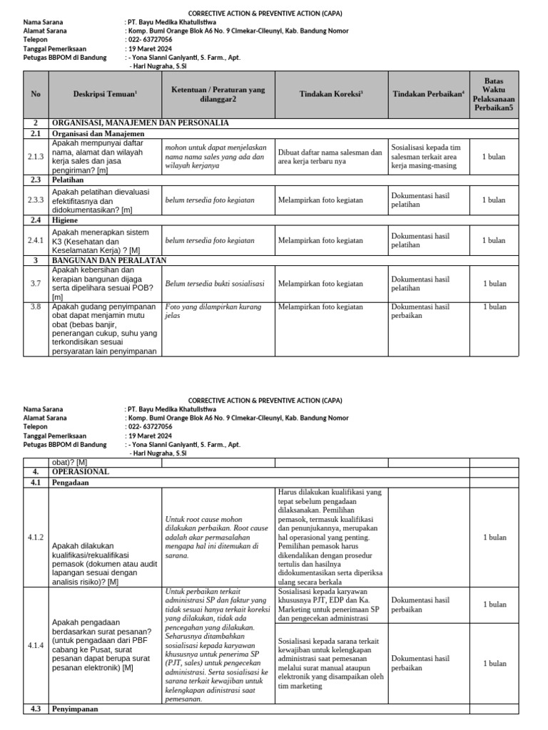 Capa Cdob 2024 Perbaikan Ke 2 | PDF