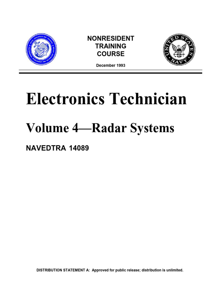 Electronics Technician: Volume 4-Radar Systems | PDF