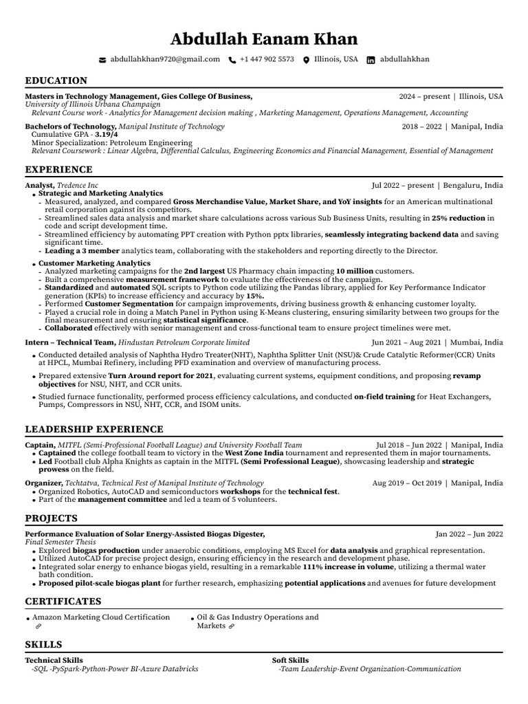 Abdullah Eanam Khan FlowCV Resume 20240911 3 | PDF