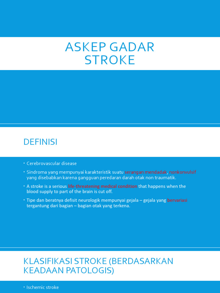 Askep Gadar Stroke | PDF