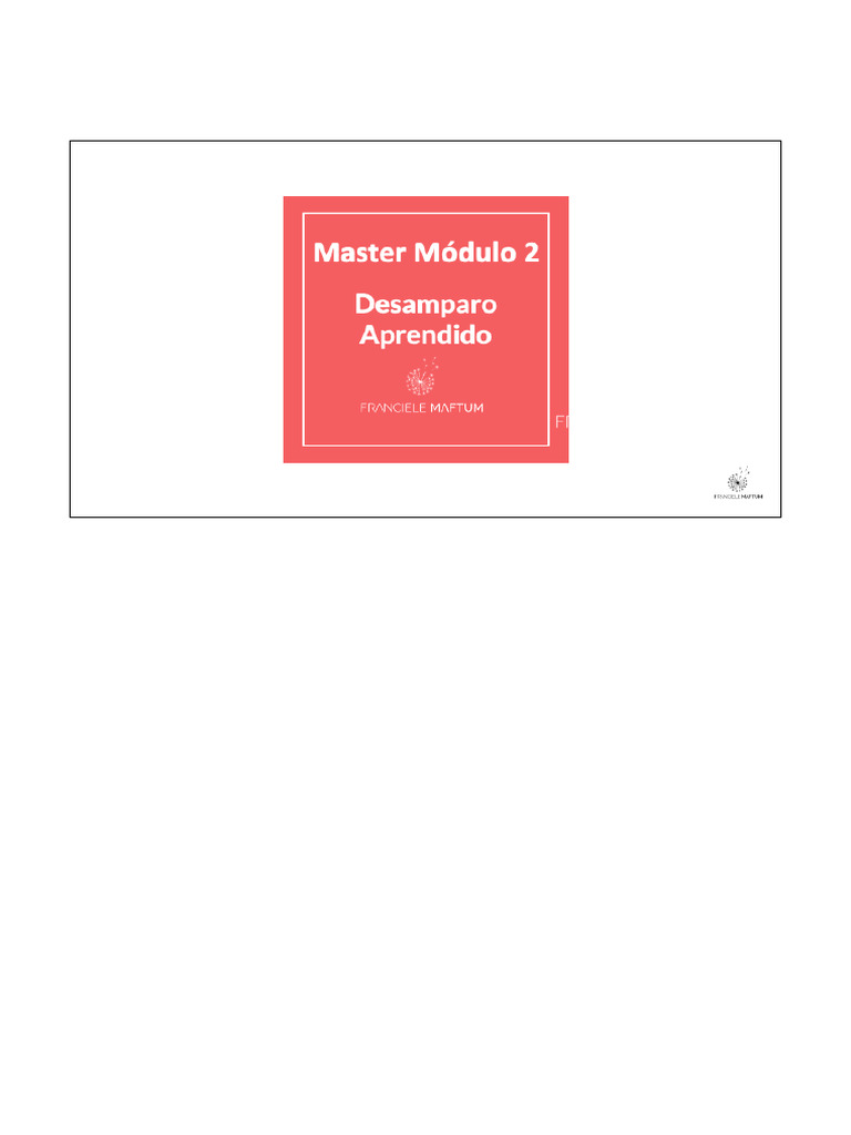 Desamparo Aprendido V1 | PDF