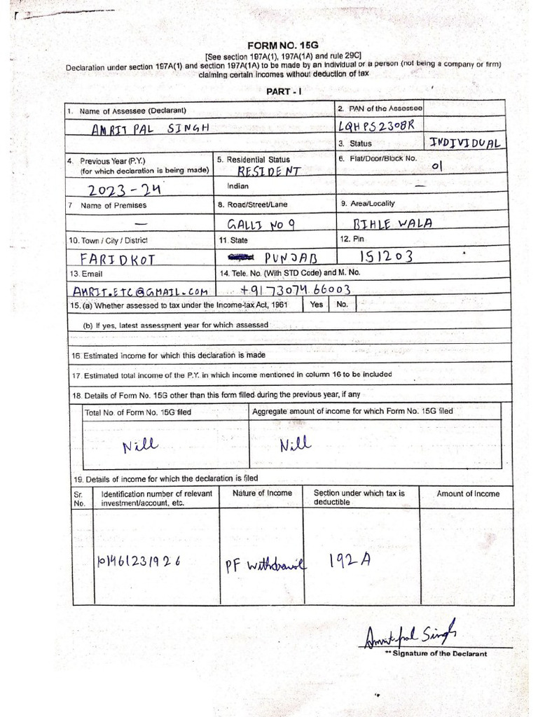 Form no 15_11zon | PDF