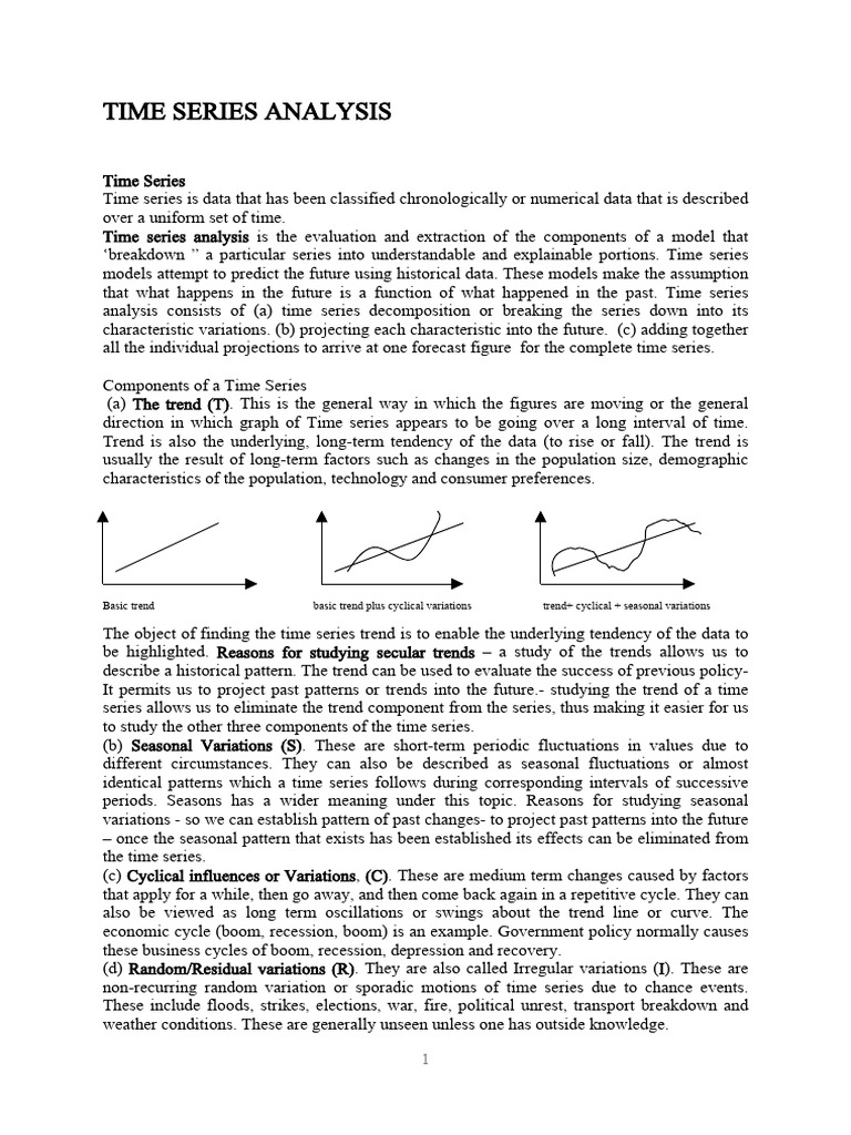 Time Series Analysis-1 | PDF