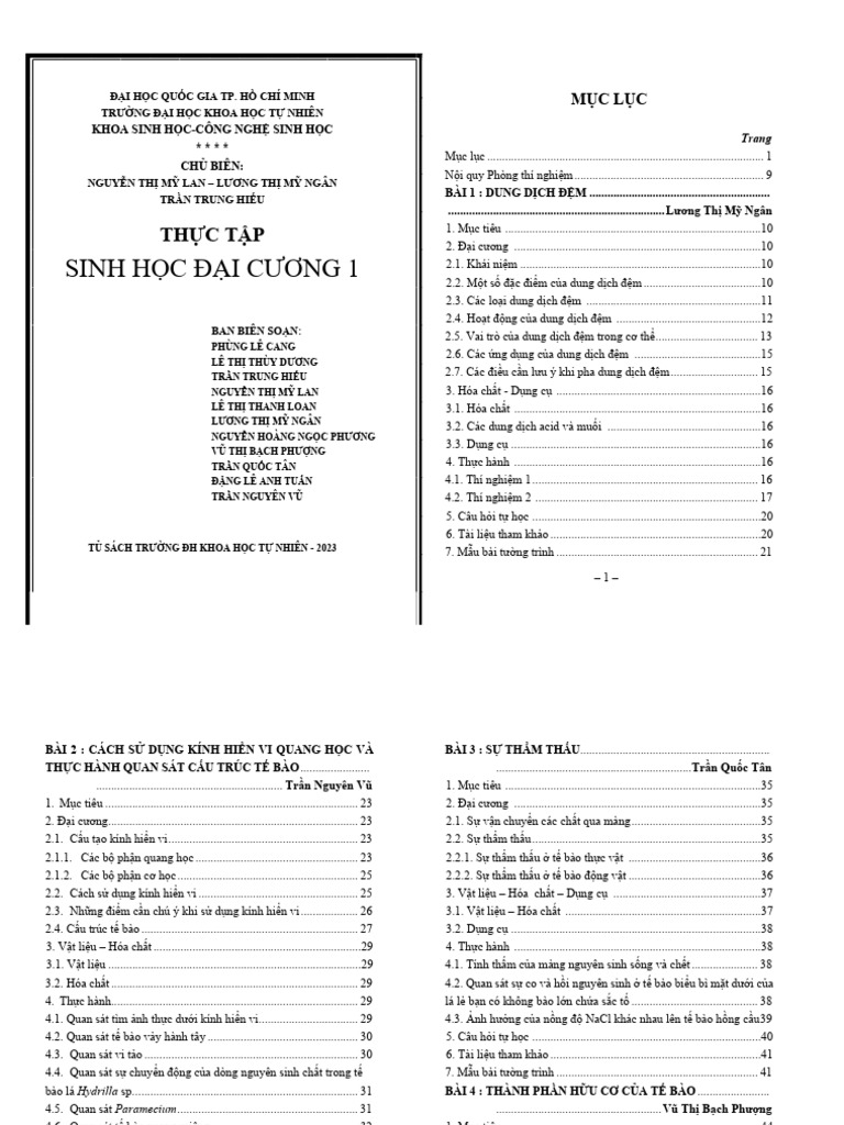 Thuc_tap Sinh 1 | PDF