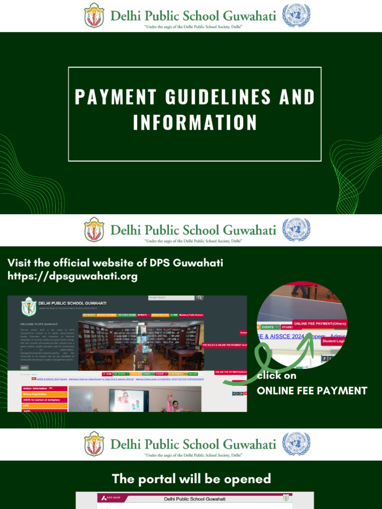 Payment Guidelines DPSG MUN 2024 | PDF