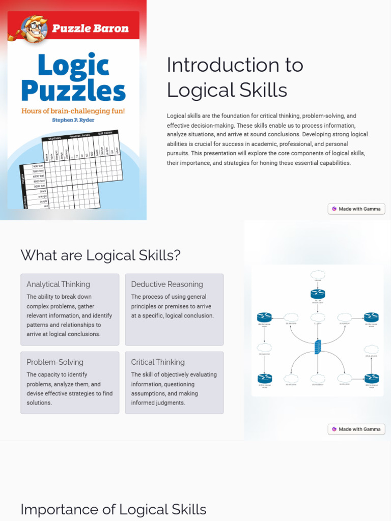 Introduction To Logical Skills | PDF