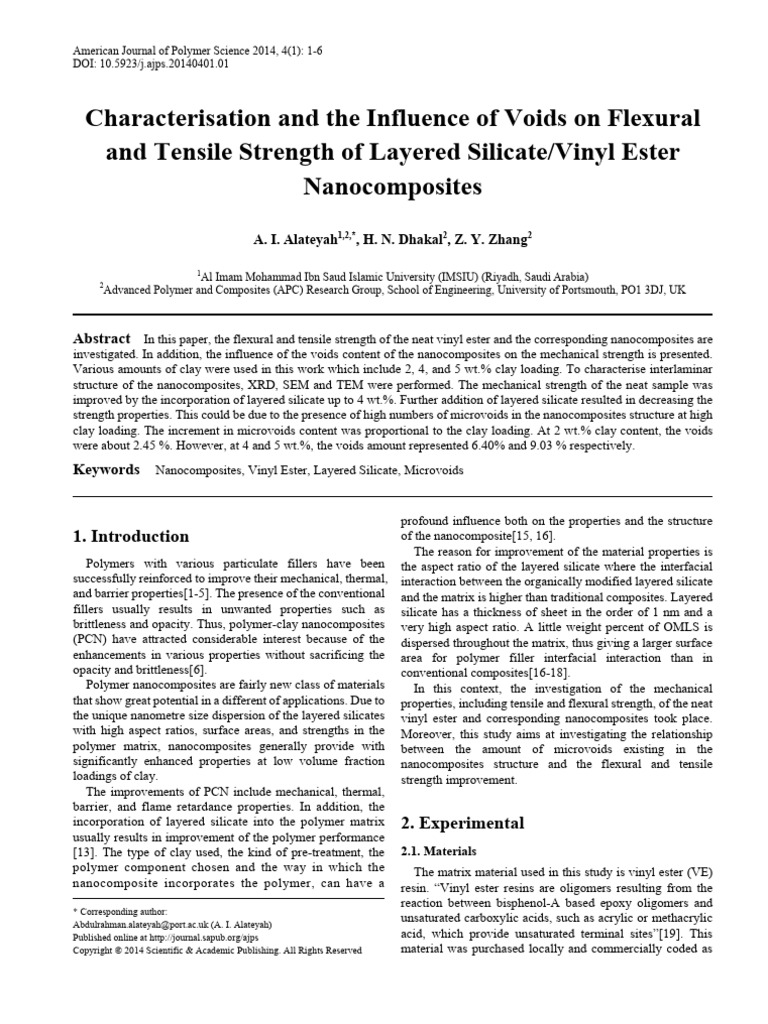 2013 - Characterisation and The Influence of Voids On Flexural and ...