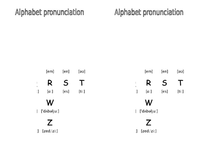 Alphabet Pronunciation | PDF