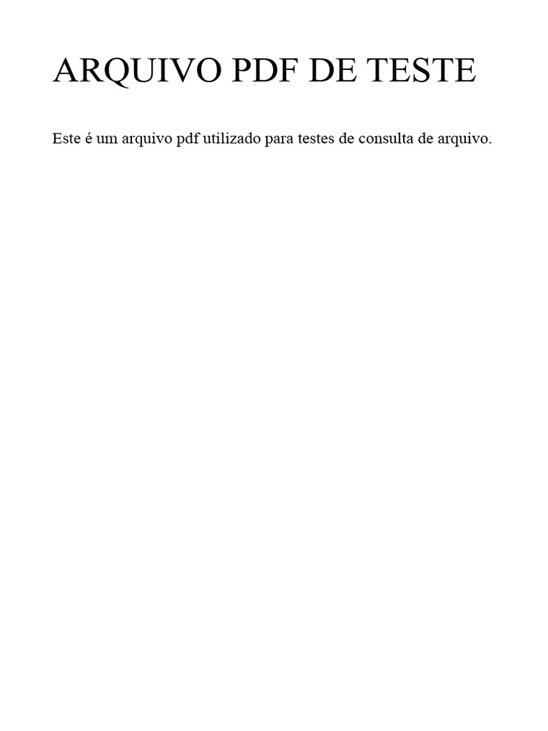 Teste | PDF