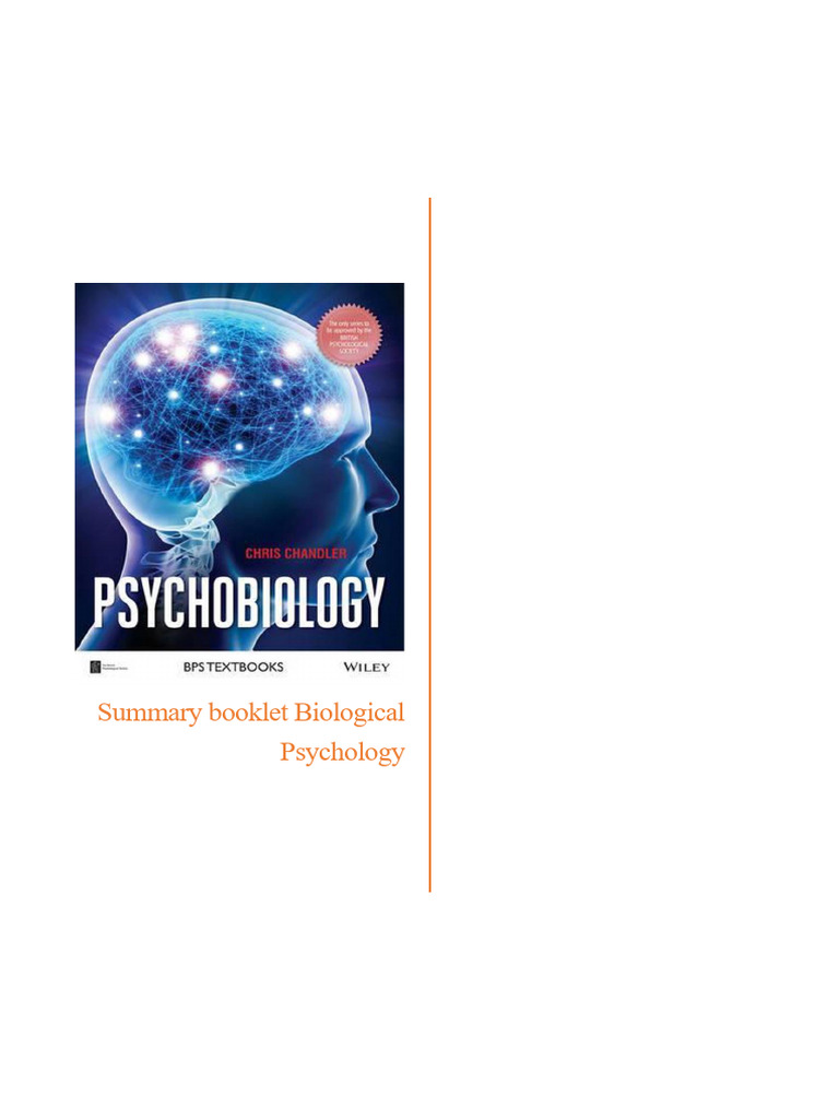 Summary Booklet Biological Psychology | PDF