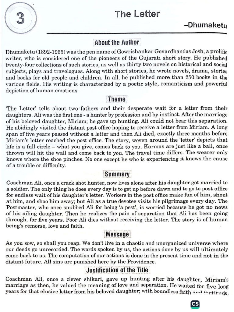 Grade 10 Literature Notes | PDF