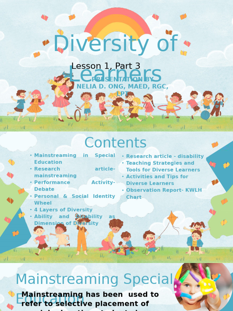Diversity of Learners | PDF