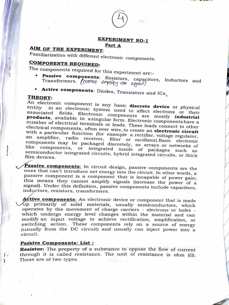 Experiment No. 1 | PDF