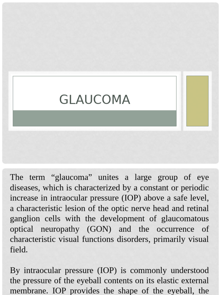 Glaucoma | PDF