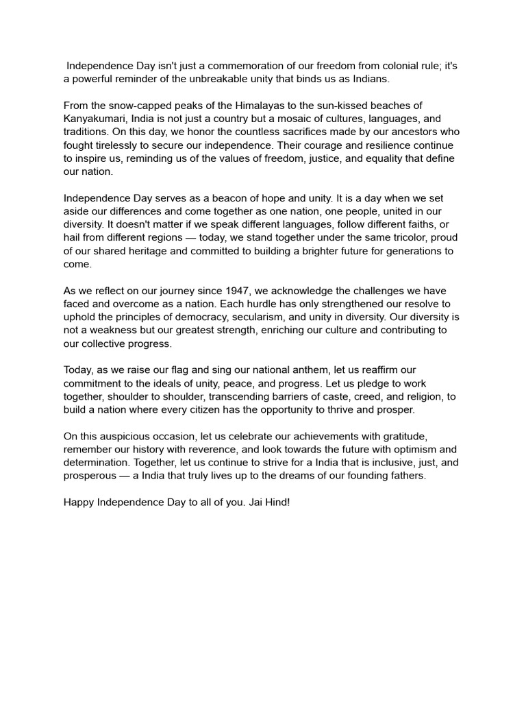 Speech on Global Inflation | PDF