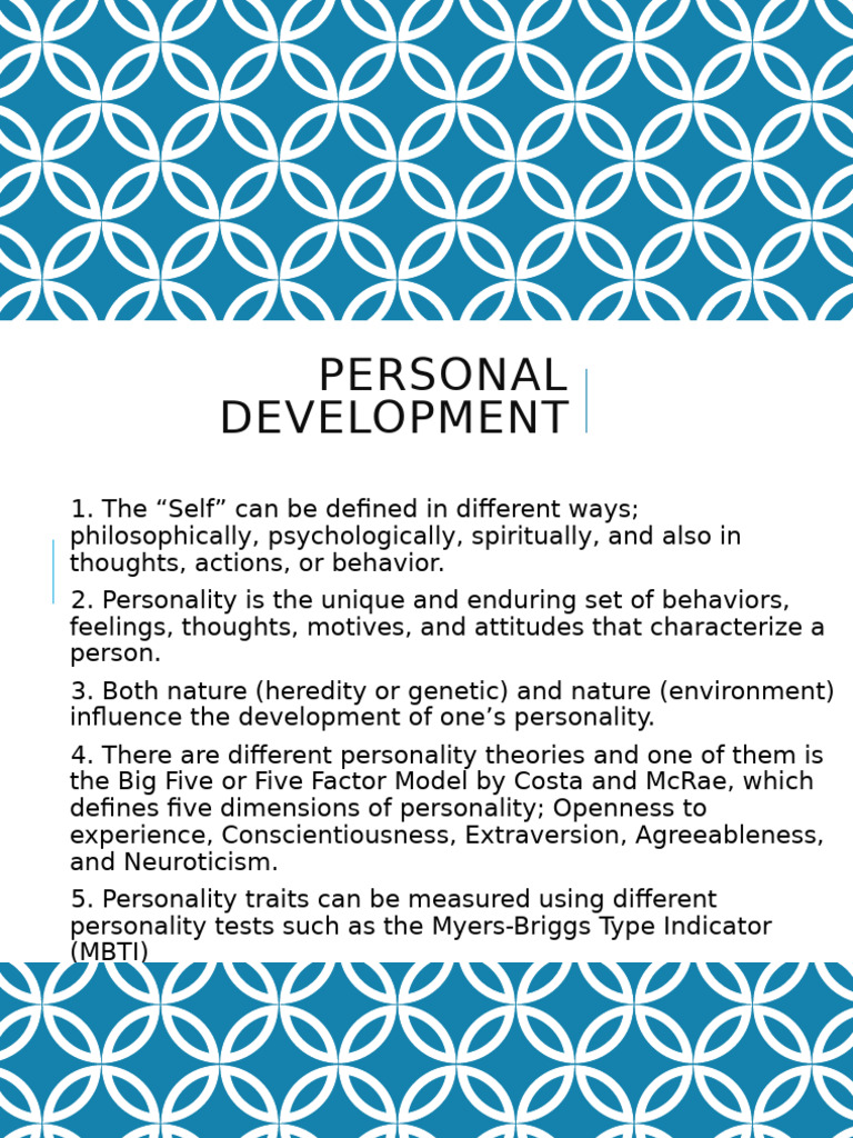 Personal Development PPT 5 | PDF