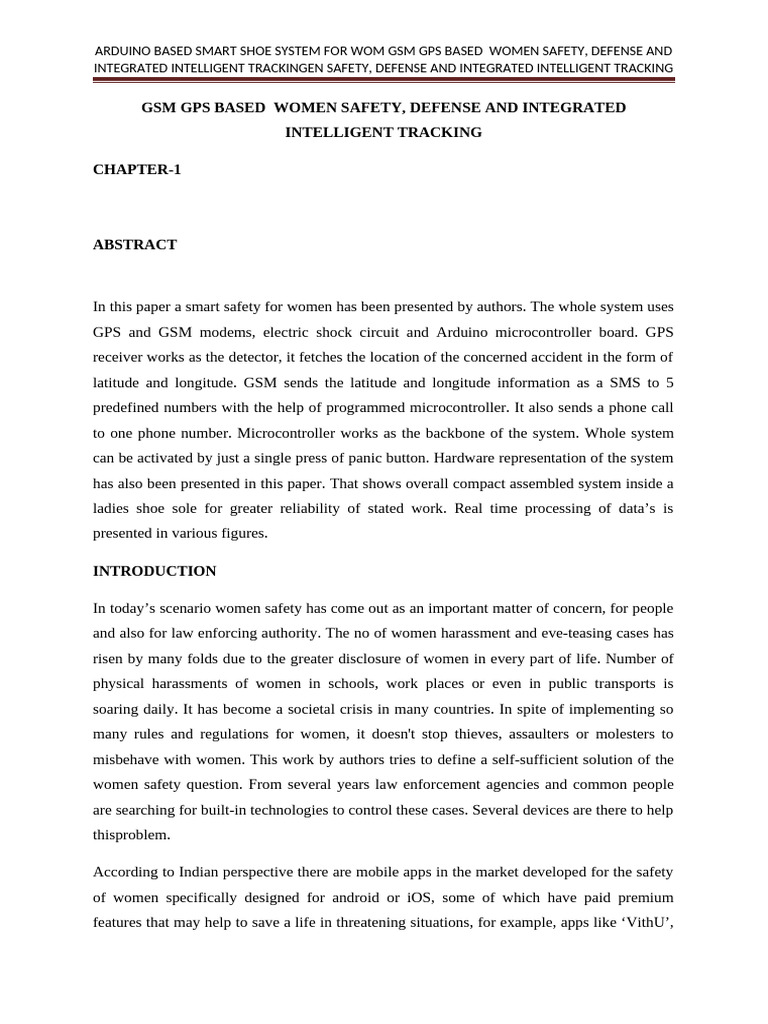 2k22 - Rep - GSM Gps Based Women Safety, Defense and Integrated ...