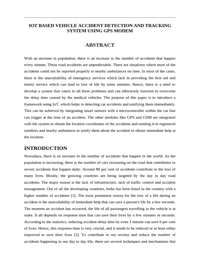 2k22 - RK - Rep - Iot Based Vehicle Accident Detection and Tracking ...
