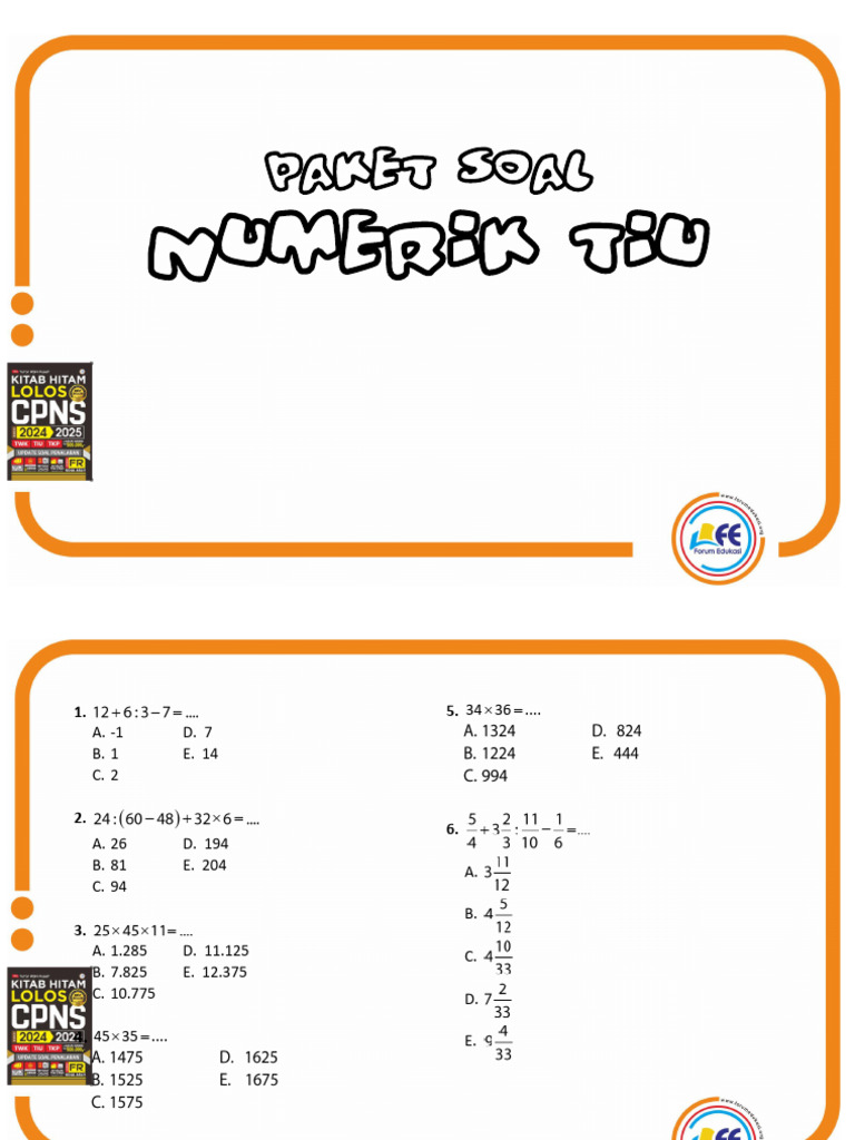 Pertemuan 2 - Tiu 2 Hitung Cepat (Proset) | PDF