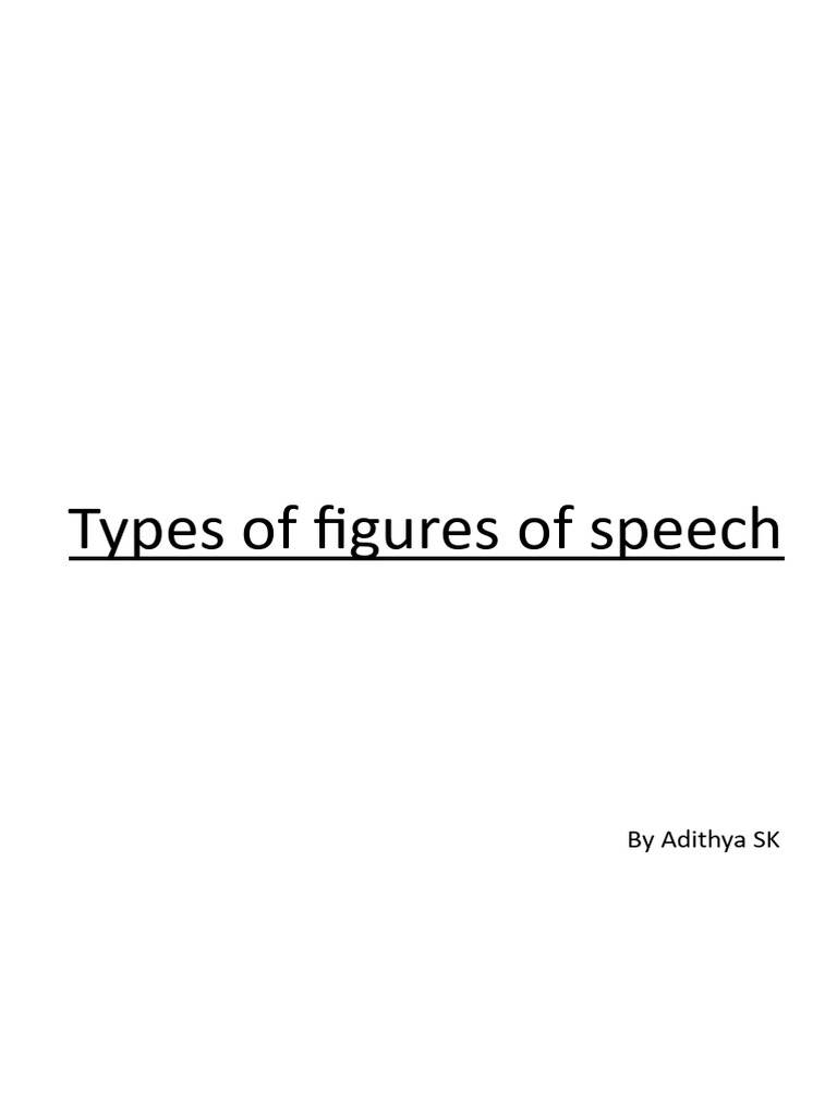 Types of Figure of Speech | PDF