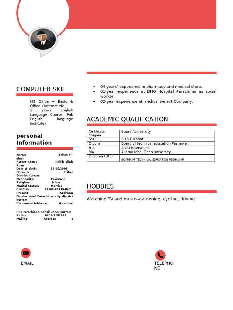 Abbas Ali Shah CV | PDF