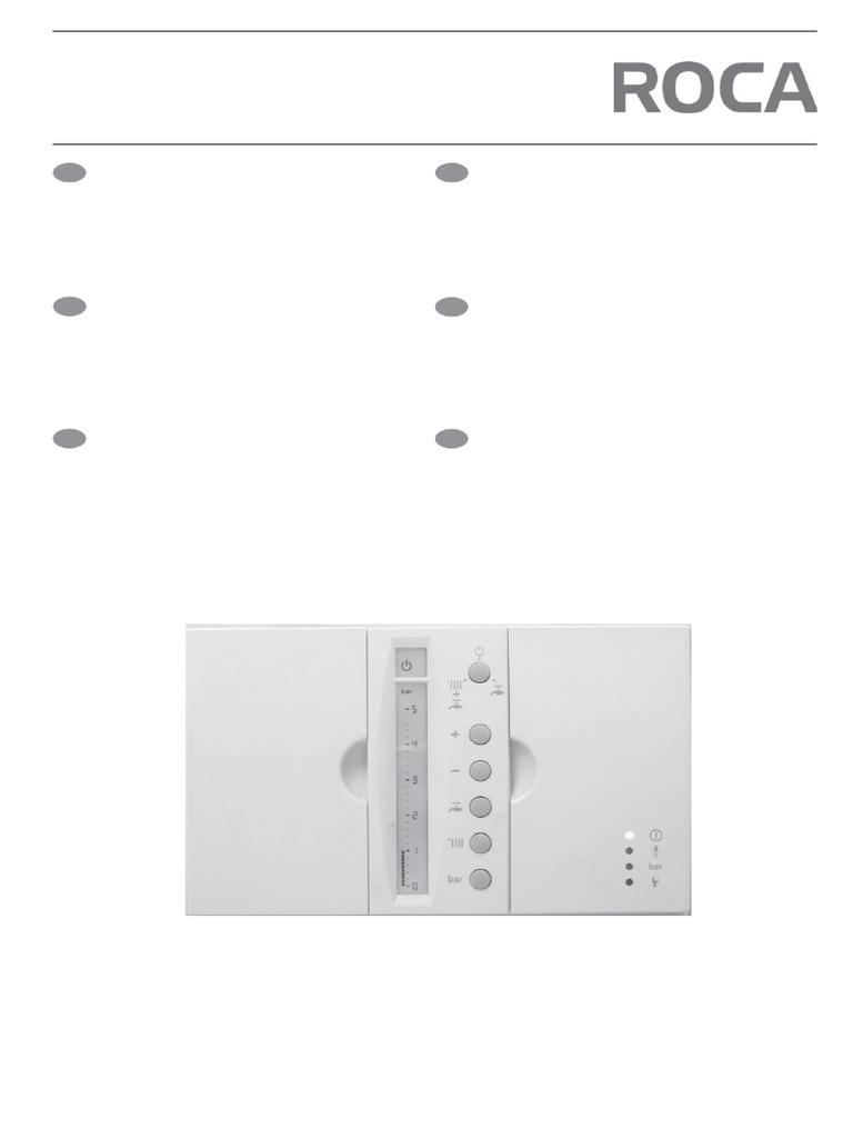 Manual de Caldera Roca G100-50 IE Confort Cuadro de Control | PDF