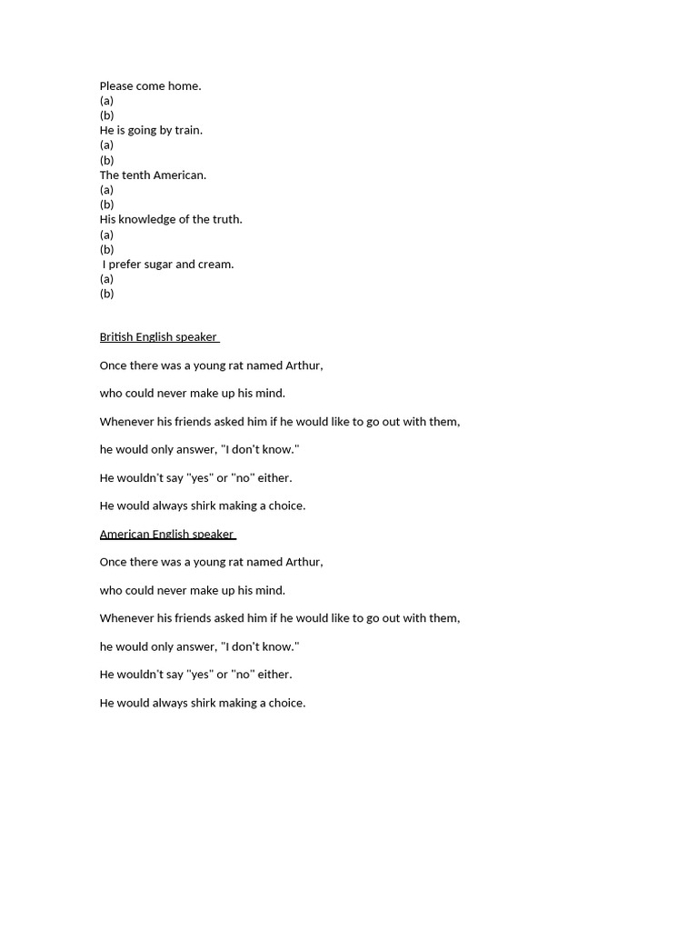 Allophones Exercises | PDF