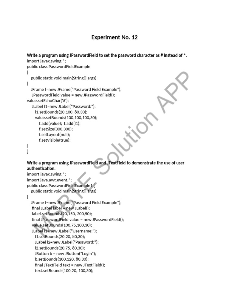 AJP Program 10 | PDF