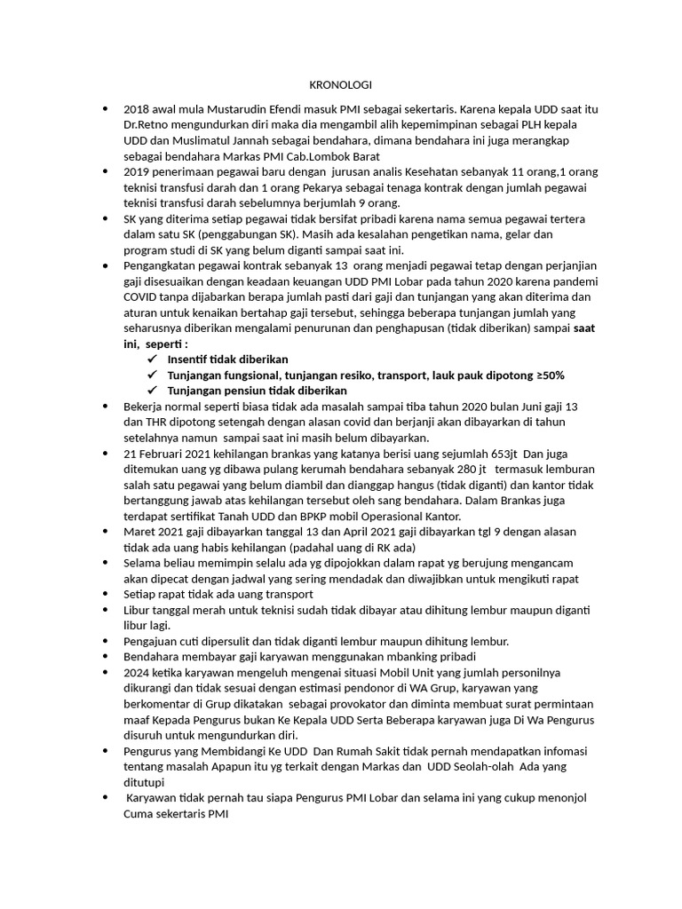 KRONOLOGI | PDF