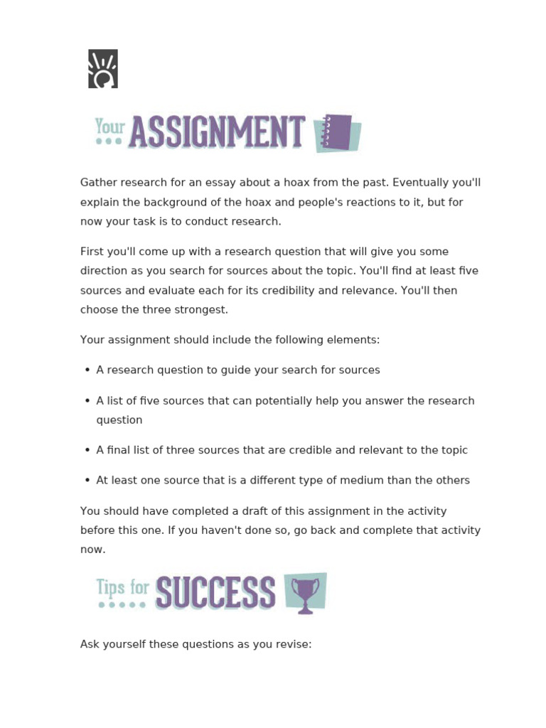 4.1.10 Practice - Complete Your Assignment (Practice) | PDF