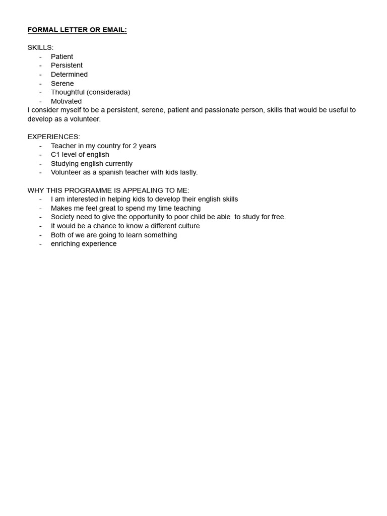 FORMAL LETTER OR EMAIL_ (1) | PDF