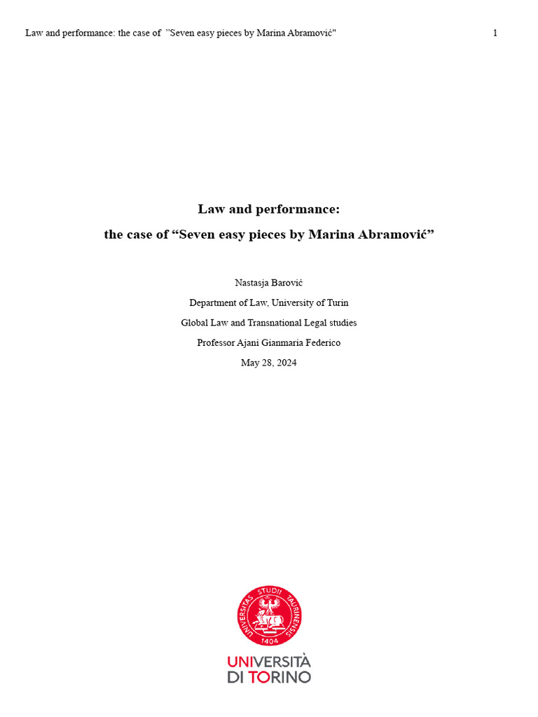 LAW AND ARTS (final version) | PDF