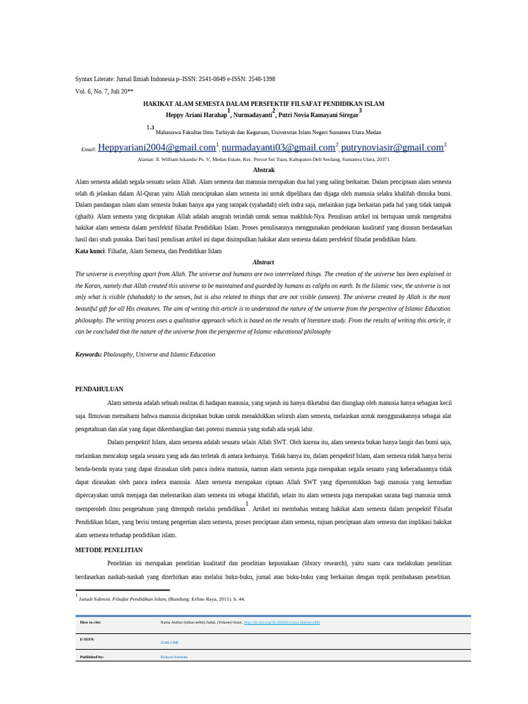 Artikel Jurnal Fpi Kelompok 3 | PDF