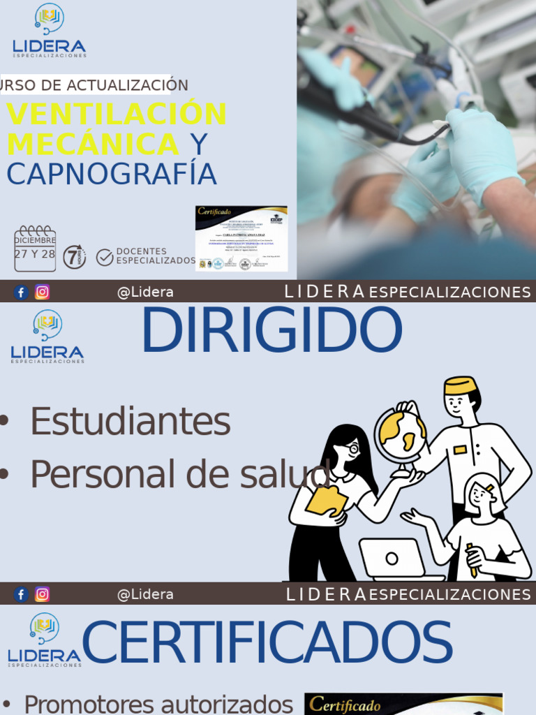 Ventilación Mecánica y Capnografia - Plantilla | PDF