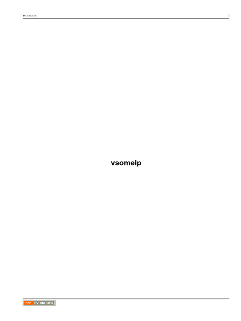 Vsomeip User Guide | PDF
