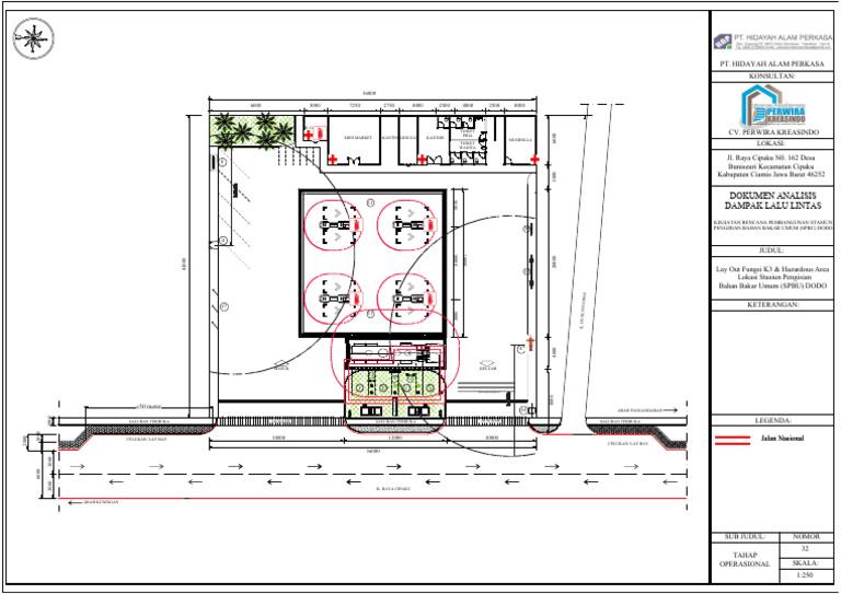 32.LAYOUT k3 Dan Hazardous Area SPBU CIPAKU LALIN0 | PDF