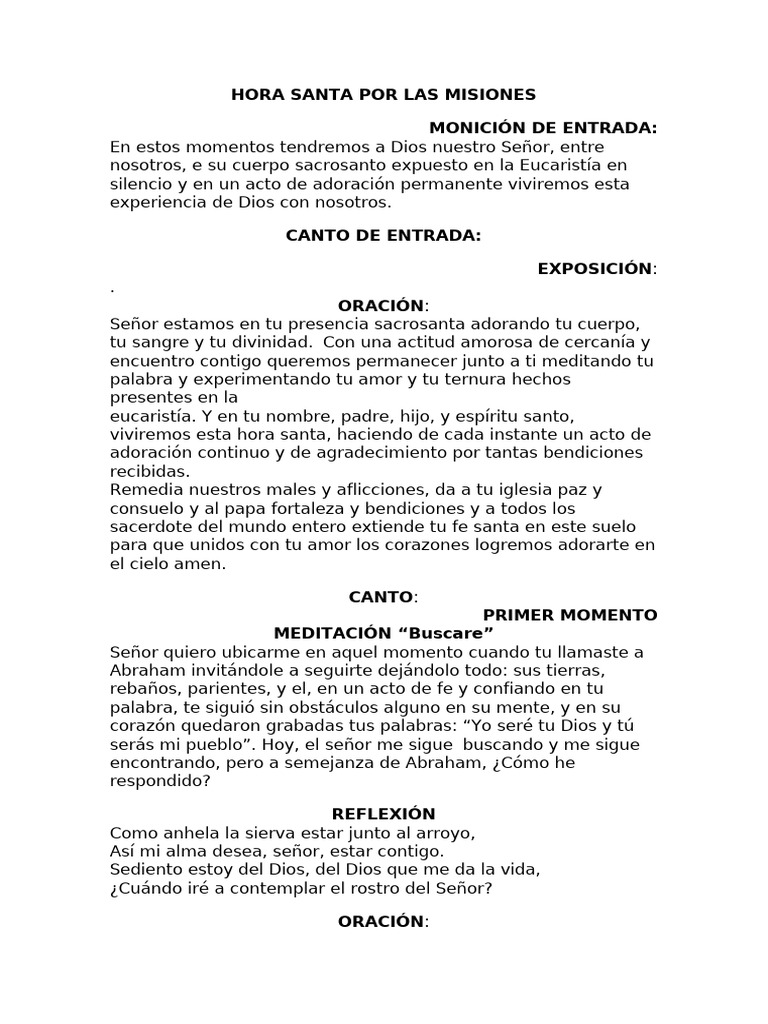 Hora Santa Misiones | PDF
