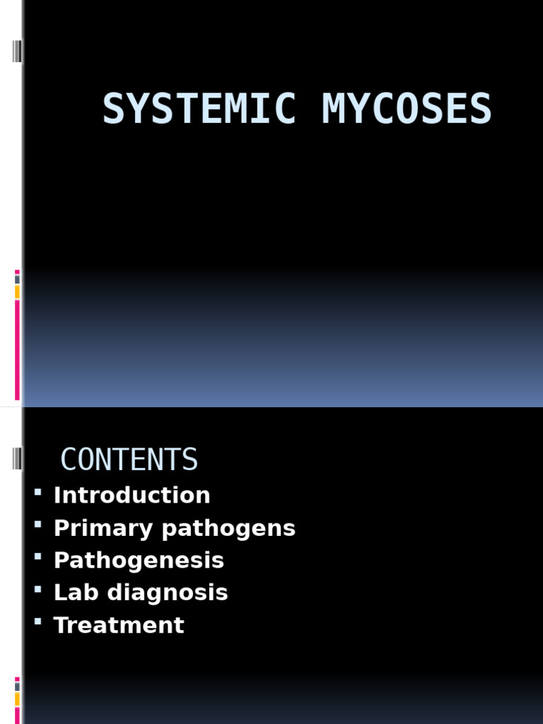 Systemic Mycoses | PDF
