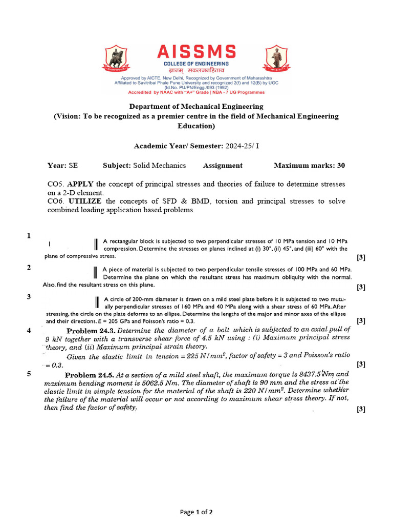 Assignment 2024-25 | PDF