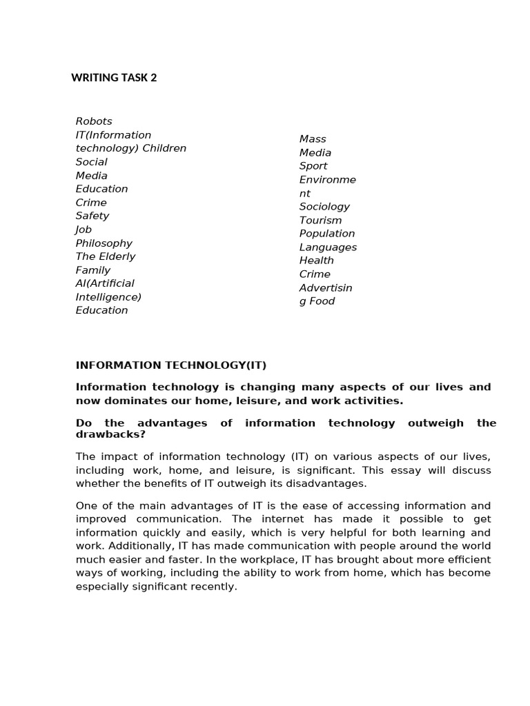 Writing Task 2 | PDF