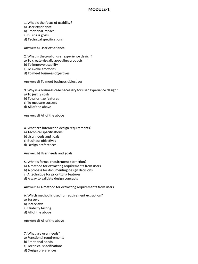 Module 1 | PDF Module 1 | PDF