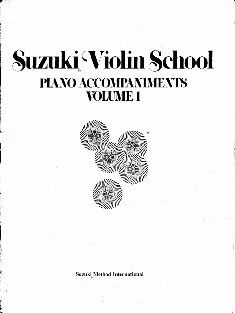 Suzuki Violin Method - Vol 01 - Piano Accompaniments | PDF
