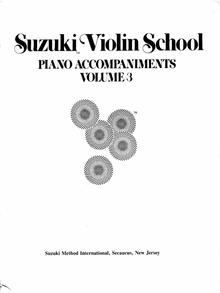 Suzuki Violin Method - Vol 03 - Piano Accompaniments | PDF