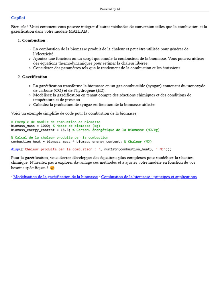 combustion Matlab | PDF