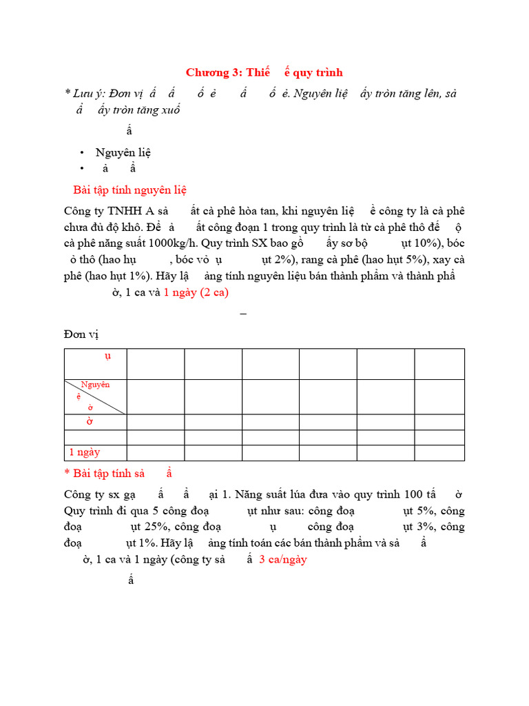 BT - Nguyên liệu + Hướng gió | PDF