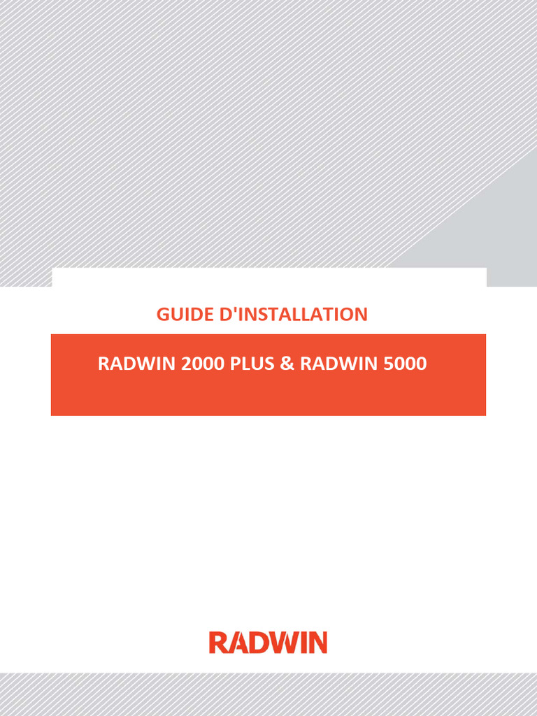 Radwin Ig 2000 5000 French | PDF