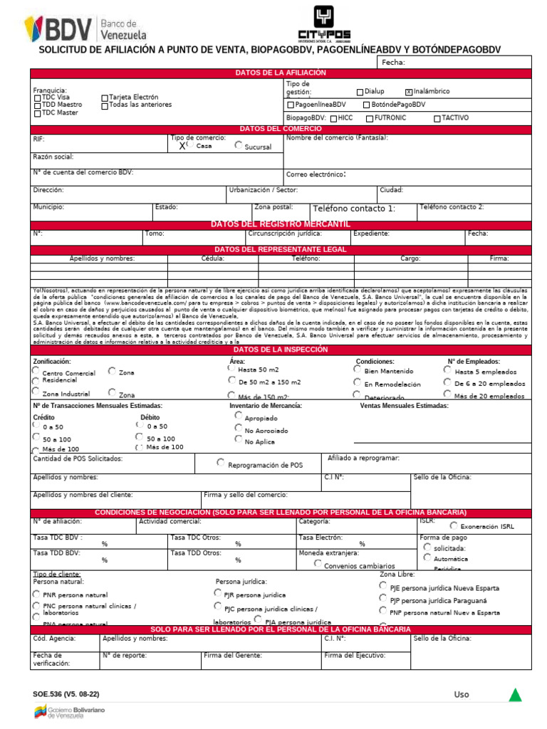 Soe.536 Formulario de Afiliacion Final | PDF