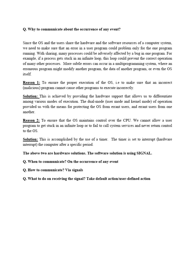 Event driven OS part C | PDF